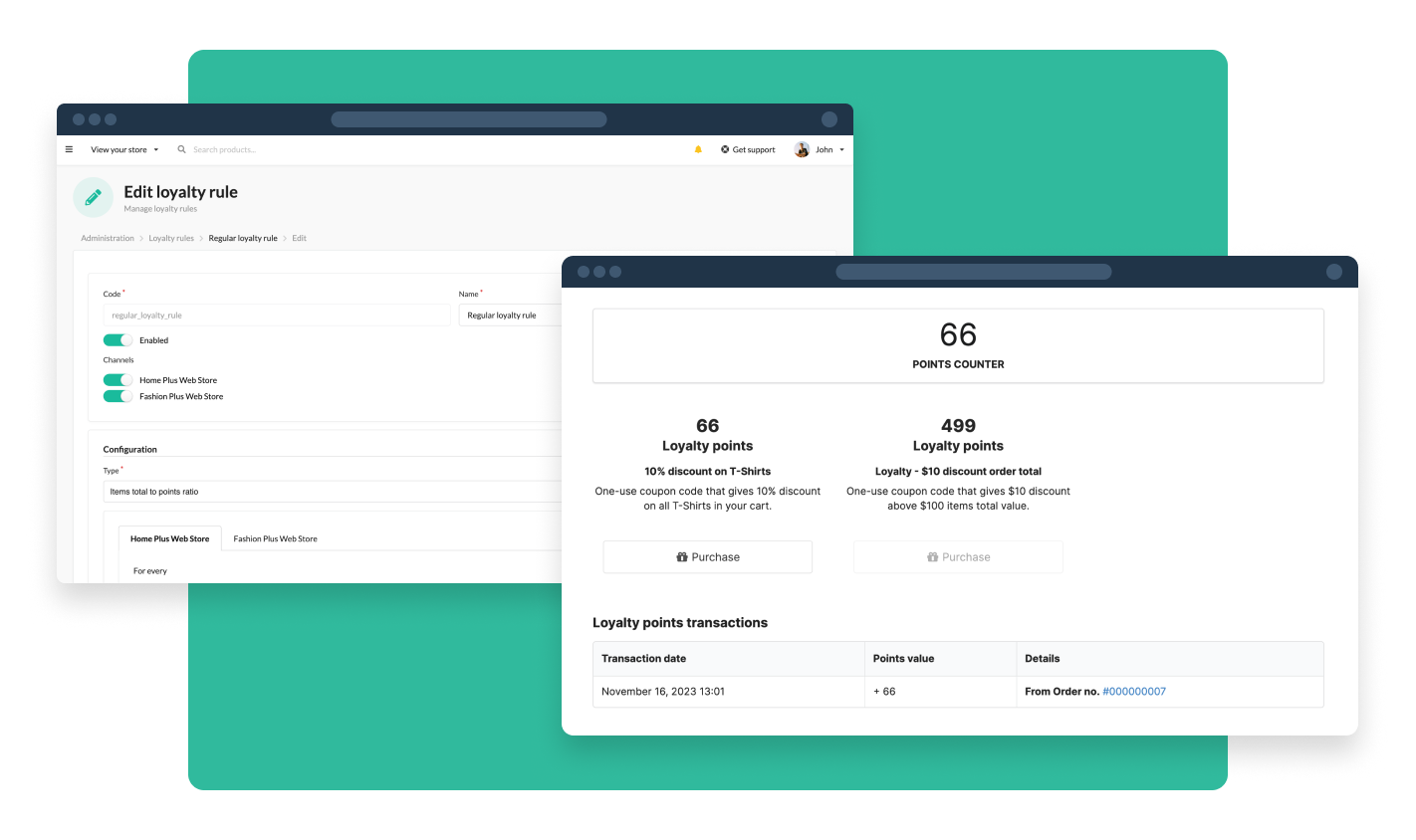 Loyalty system | Sylius