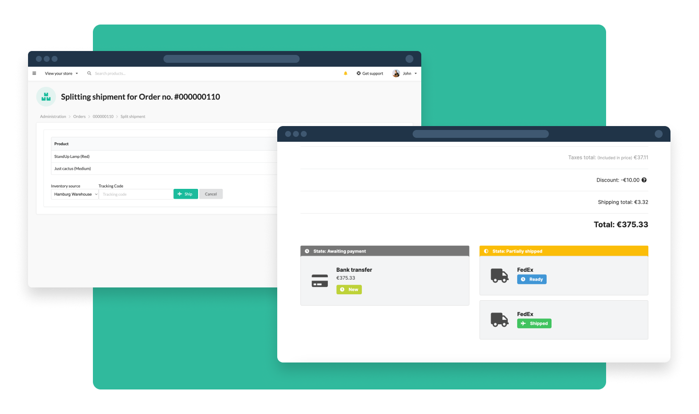 Partial Shipment | Sylius